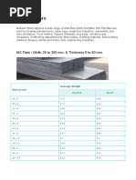 Macsteel Hollow Bar Size Chart | PDF | Mechanical Engineering