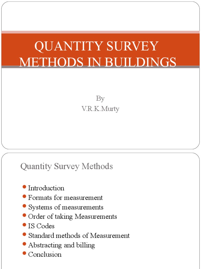 Building Quantity Survey Guide | PDF | Deep Foundation | Plaster