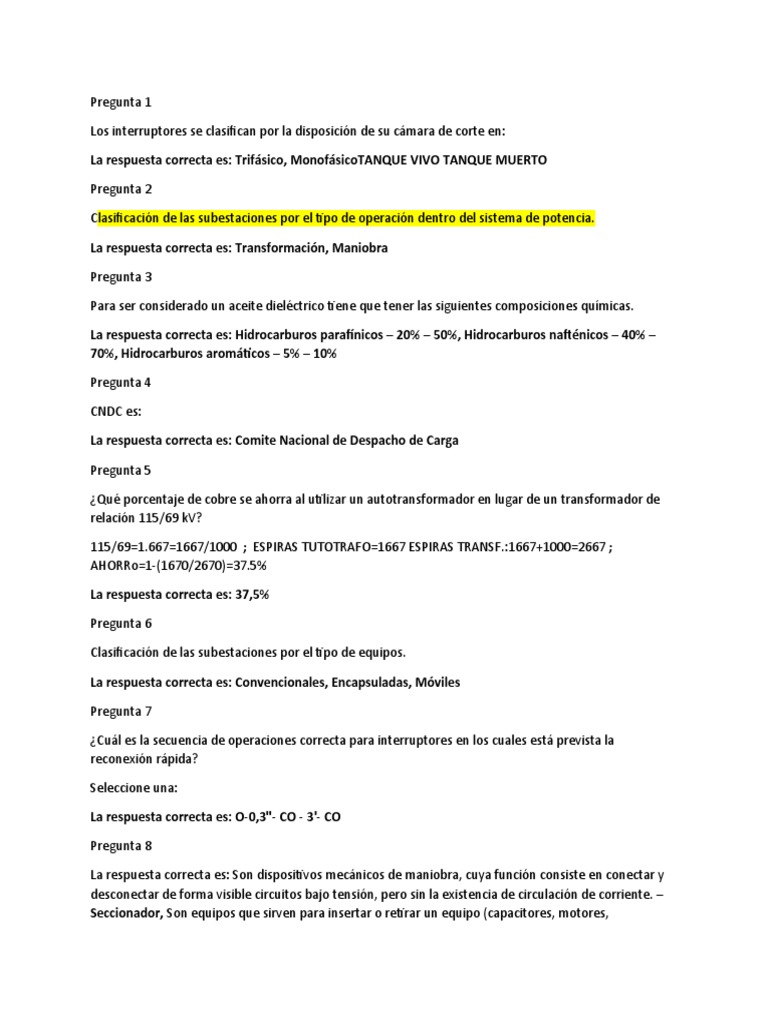 Examen Elt Subes | PDF | Subestacion electrica | Transformador