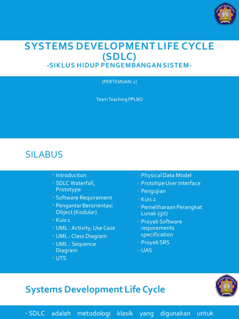 02-Systems Development Life Cycle (SDLC) | PDF | Komputer