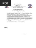 GIP Accomplishment Report | PDF | Christmas | December Observances