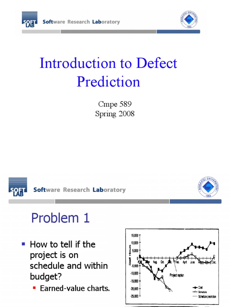 Introduction To Defect Prediction: Cmpe 589 Spring 2008 | PDF ...