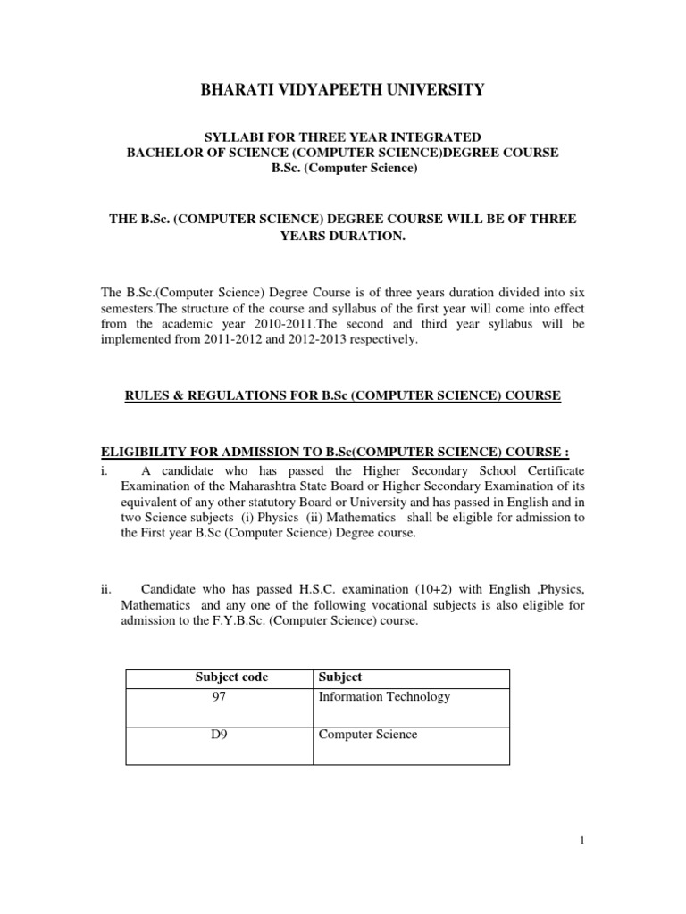 Bsc Computer Science Pdf Group Mathematics Computer Science