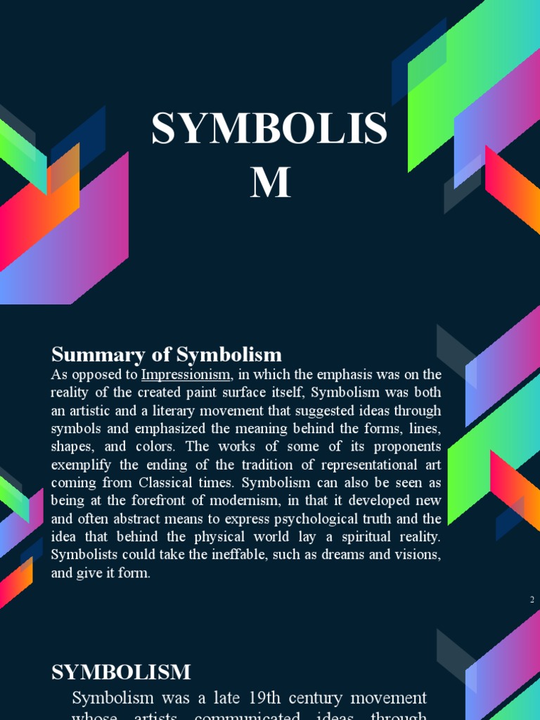 Symbolism | PDF | Symbolism (Arts) | Art Movements