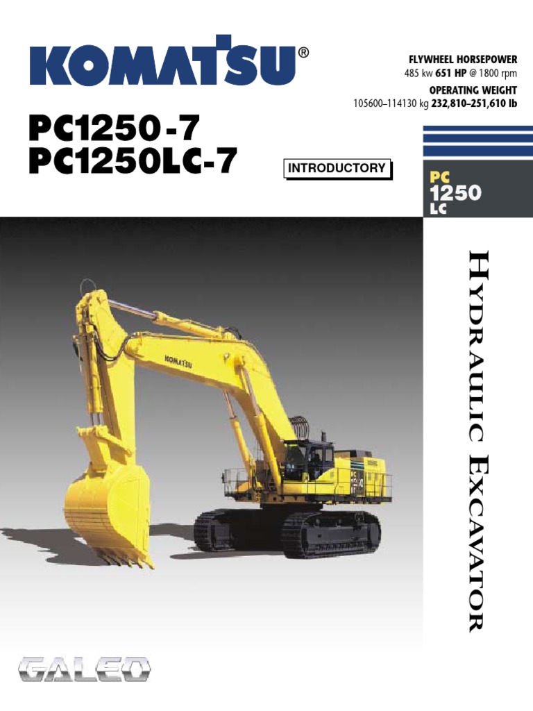 PC1250 7 SSheet AESS60800 | PDF | Horsepower | Engines