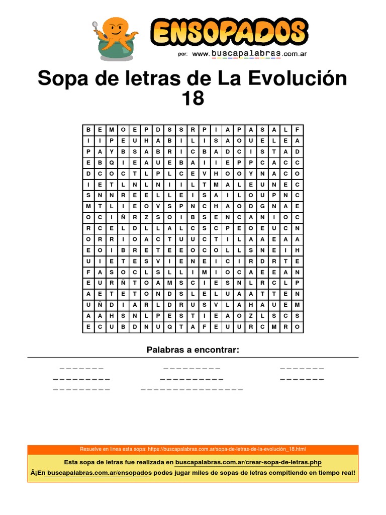 sopa-de-letras-de-la-evolución_18 | PDF