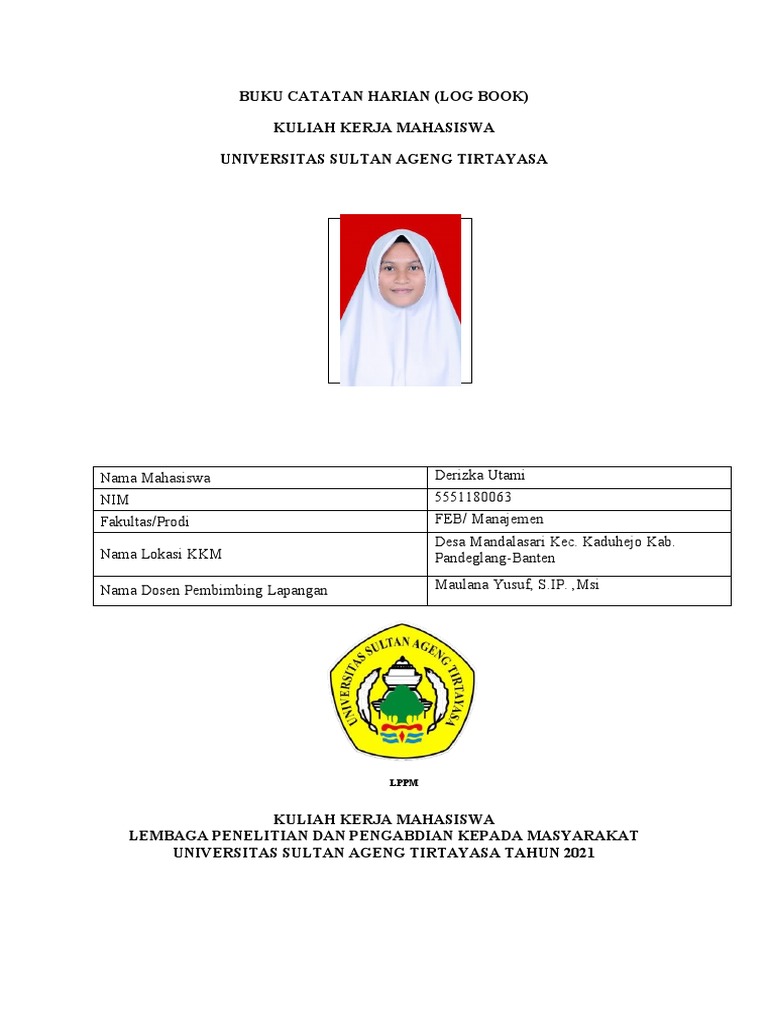Log Book KKM Mahasiswa Untirta 2021 | PDF