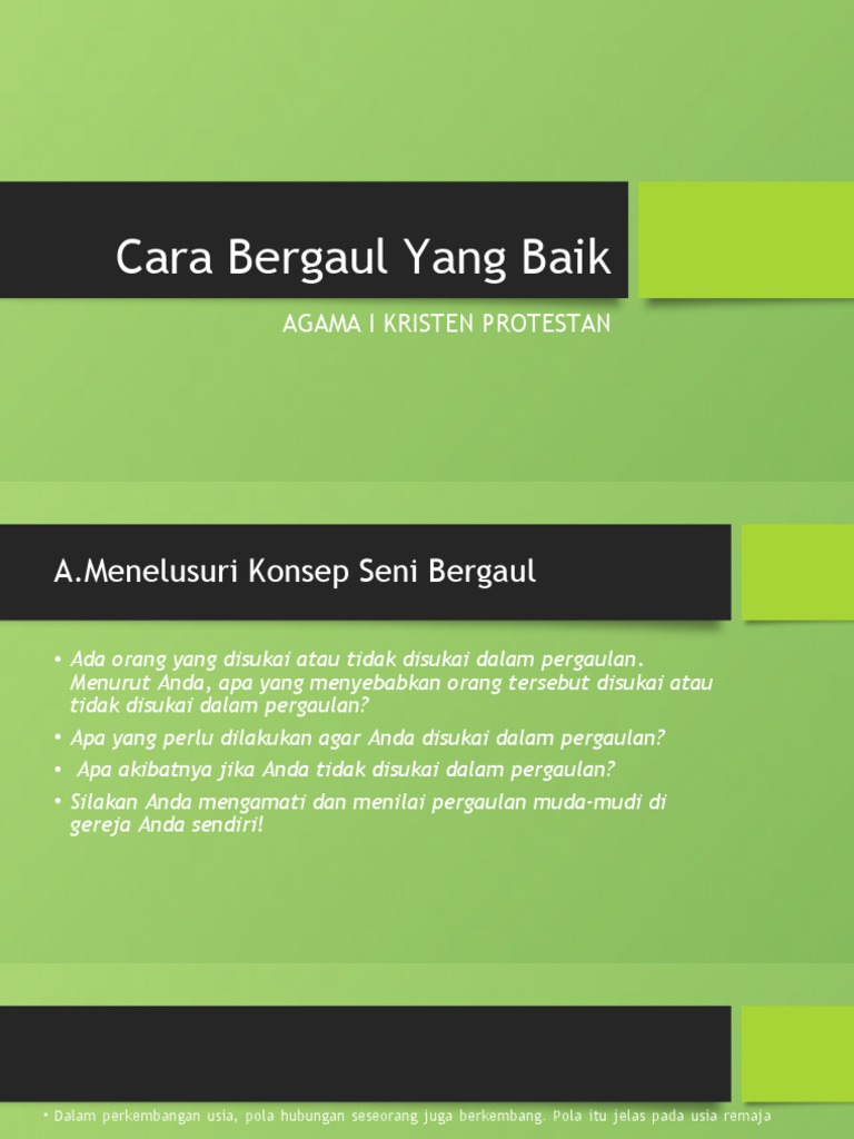 Cara Bergaul Yang Baik | PDF Cara Bergaul Yang Baik | PDF