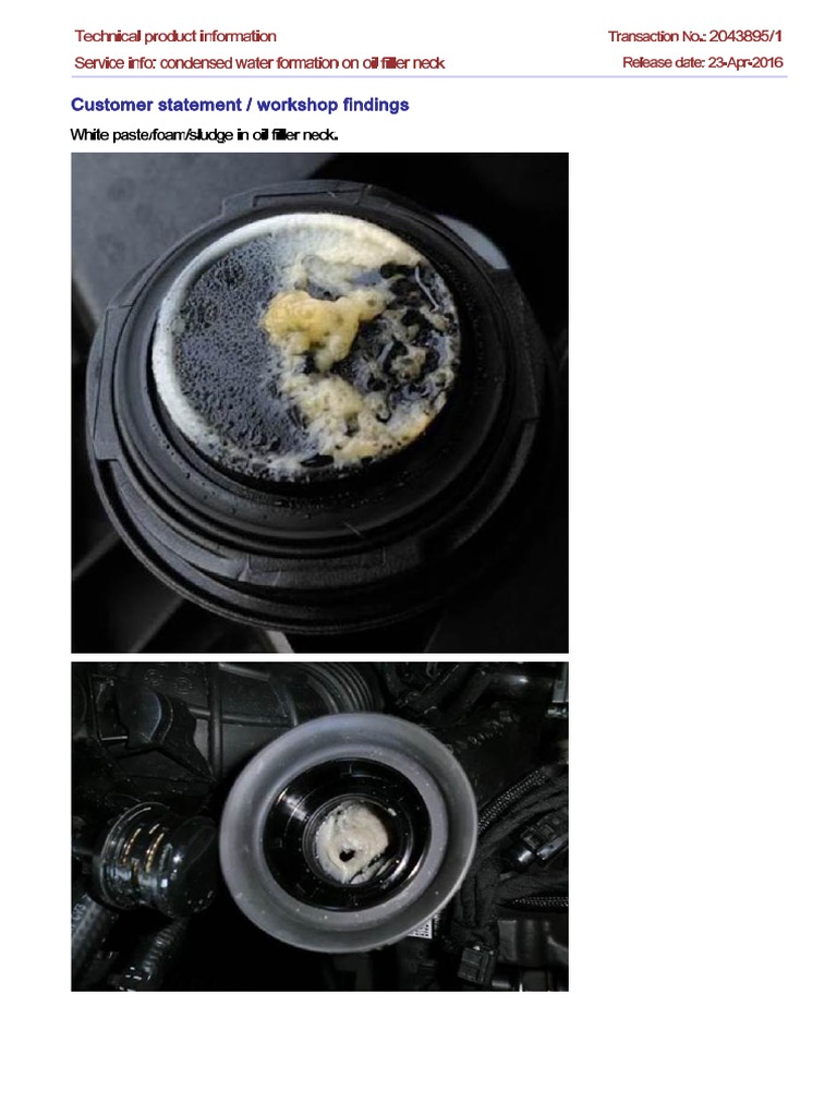 TSB Engine Condensation | PDF