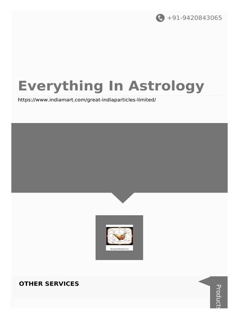 Everything in Astrology: Other Services | PDF | Business