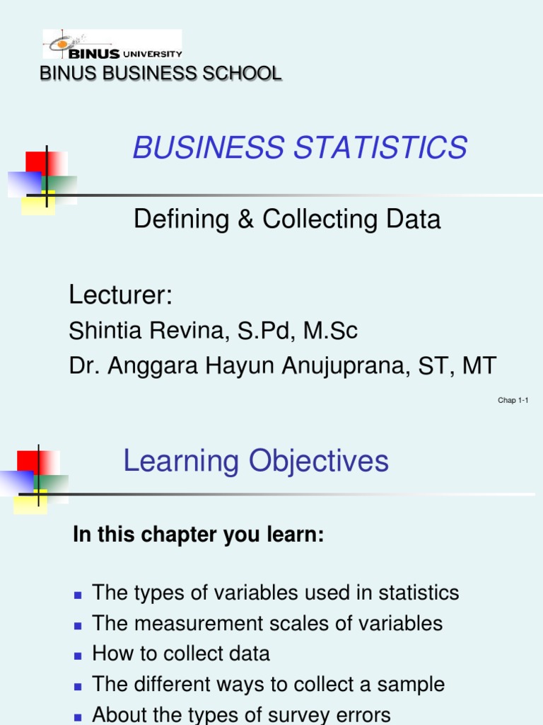 Session 1 - Defining Collecting Data | PDF | Sampling (Statistics ...