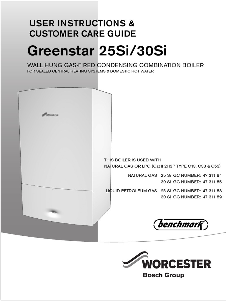 Greenstar 25Si/30Si: User Instructions & Customer Care Guide | PDF ...