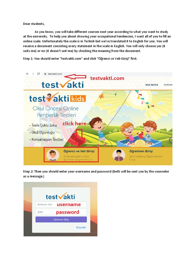 Career Scale Instructions | PDF