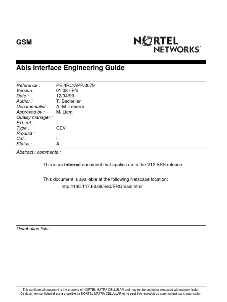 ABIS Interface | PDF | Cellular Network | Telecommunications Engineering