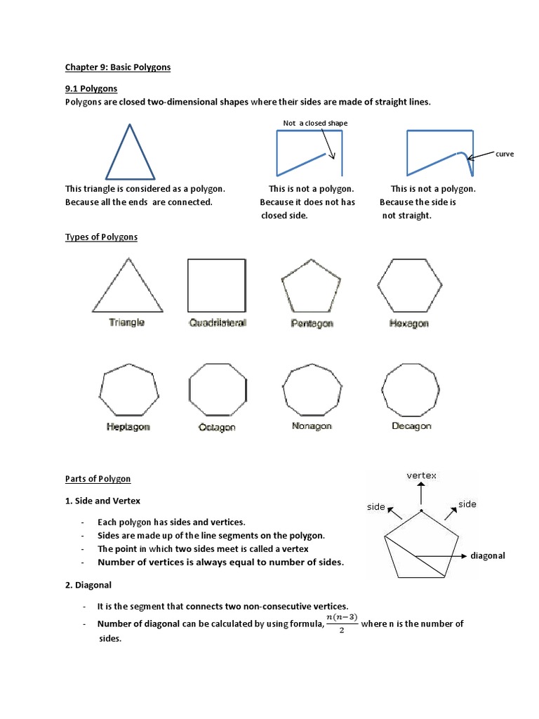 Chapter 9 Basic Polygons | PDF | Polygon | Vertex (Geometry)