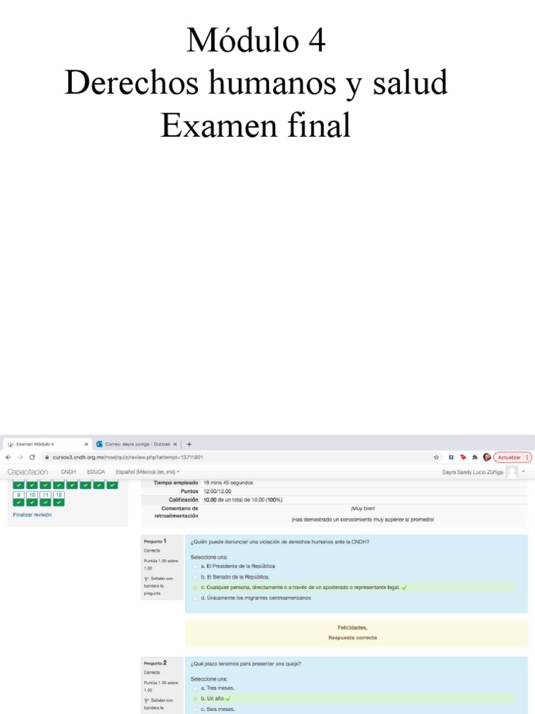 Módulo 4 Curso CNDH Derechos Humanos y Salud | PDF