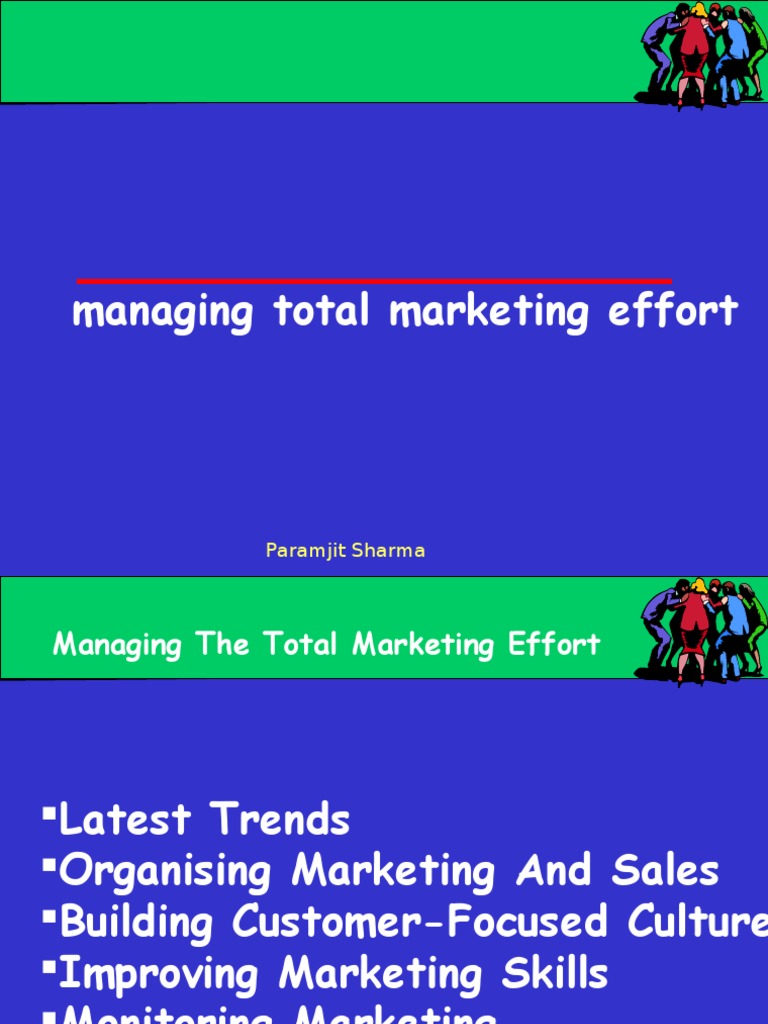 Managing Total Marketing Effort | Download Free PDF | Sales | Marketing