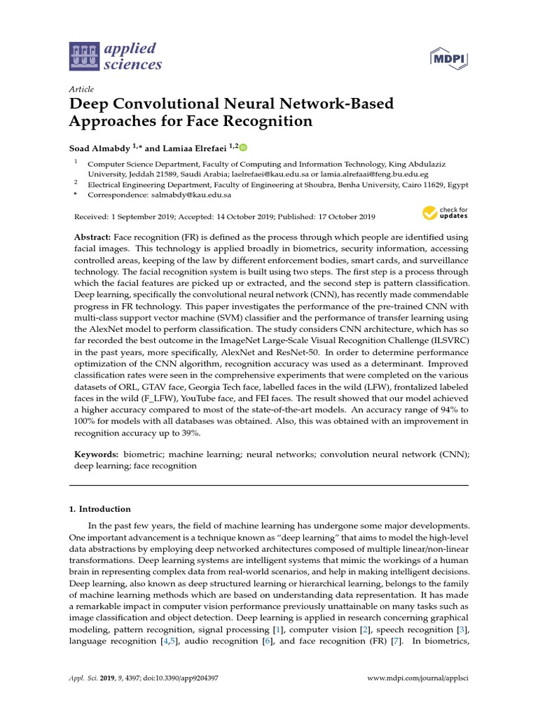 Deep Convolutional Neural Network-Based Approaches | PDF | Support ...