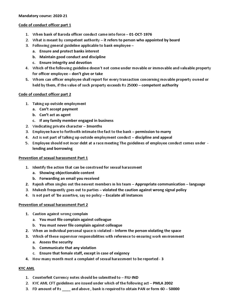 Mandatory Course 2020-21 | PDF | Computer Virus | Antivirus Software