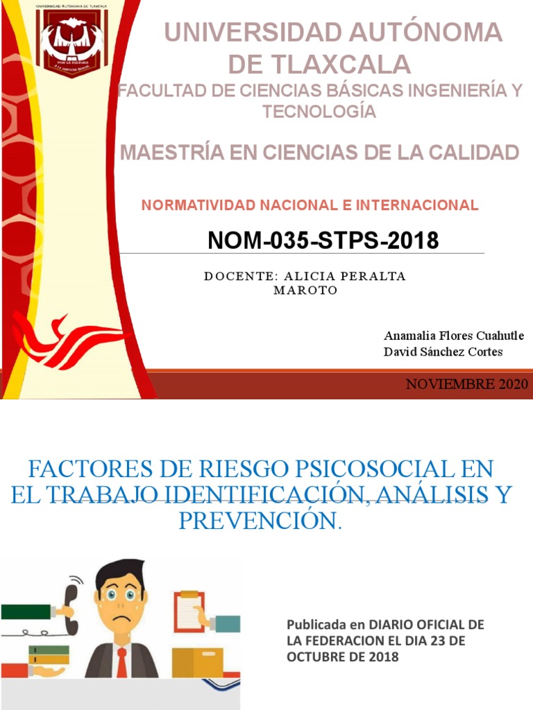 Nom-035-Stps-2018 FINAL | PDF | Acoso sexual | Cuestionario