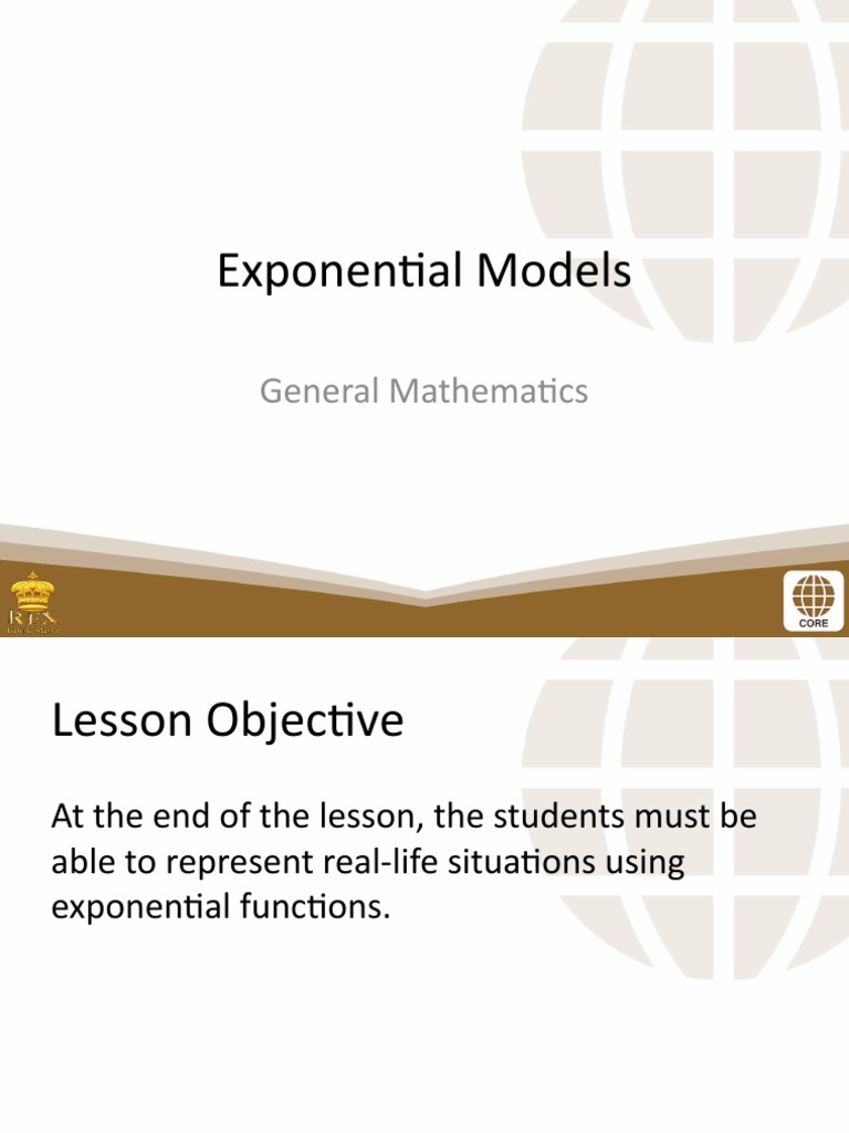 Exponential Models: General Mathematics | Download Free PDF | Compound ...