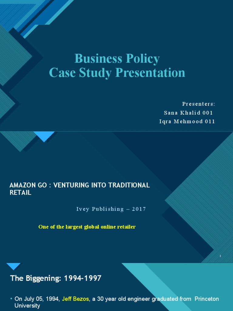 Business Policy Case Study Presentation: Click To Edit Master Title ...