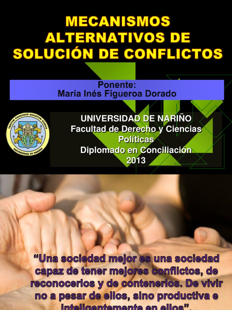 000 Diapositivas Mecanismos Alternativos de Solución de Conflictos | PDF | Mediación | Jurisdicción
