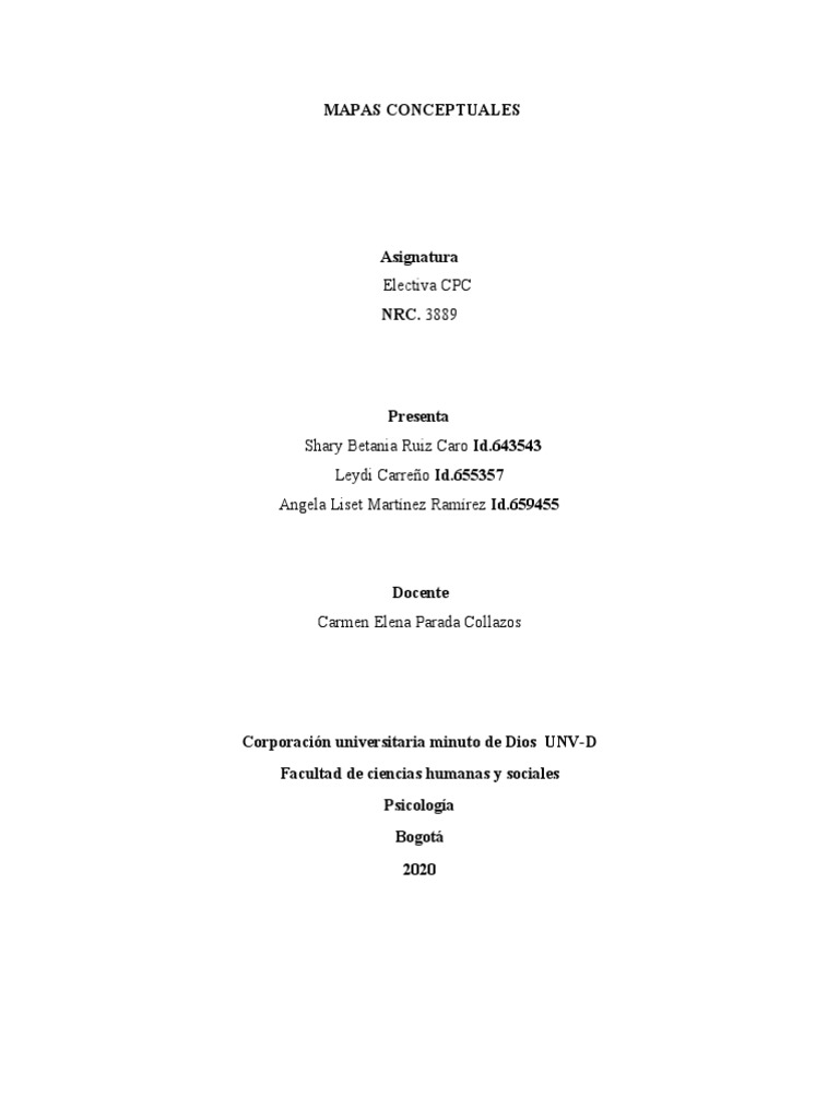 Mapas Conceptuales Electiva CPC | PDF