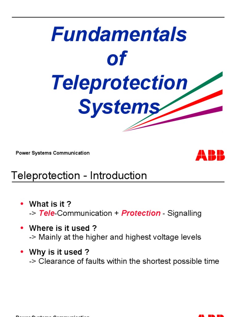 Fundamentals of Teleprotection Systems | PDF | Telecommunication ...