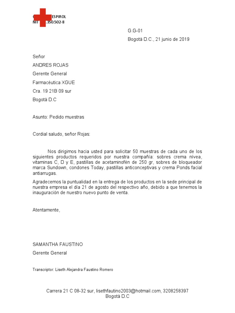 Carta Estilo Semibloque | PDF