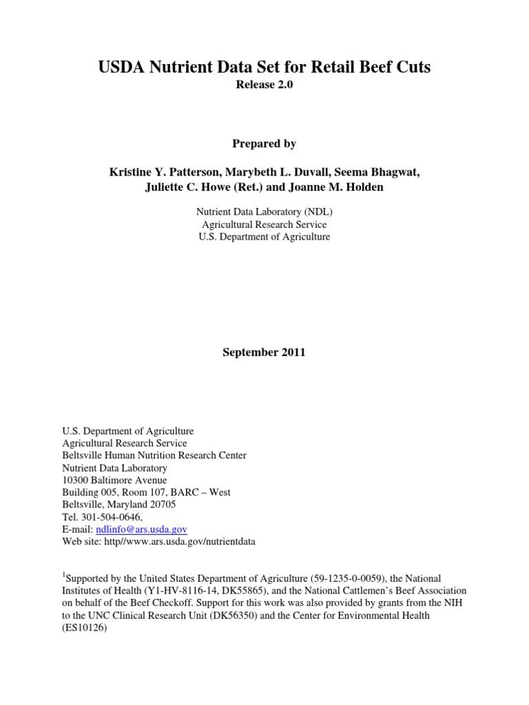 USDA Retail - Beef - Cuts | PDF | Chuck Steak | Steak