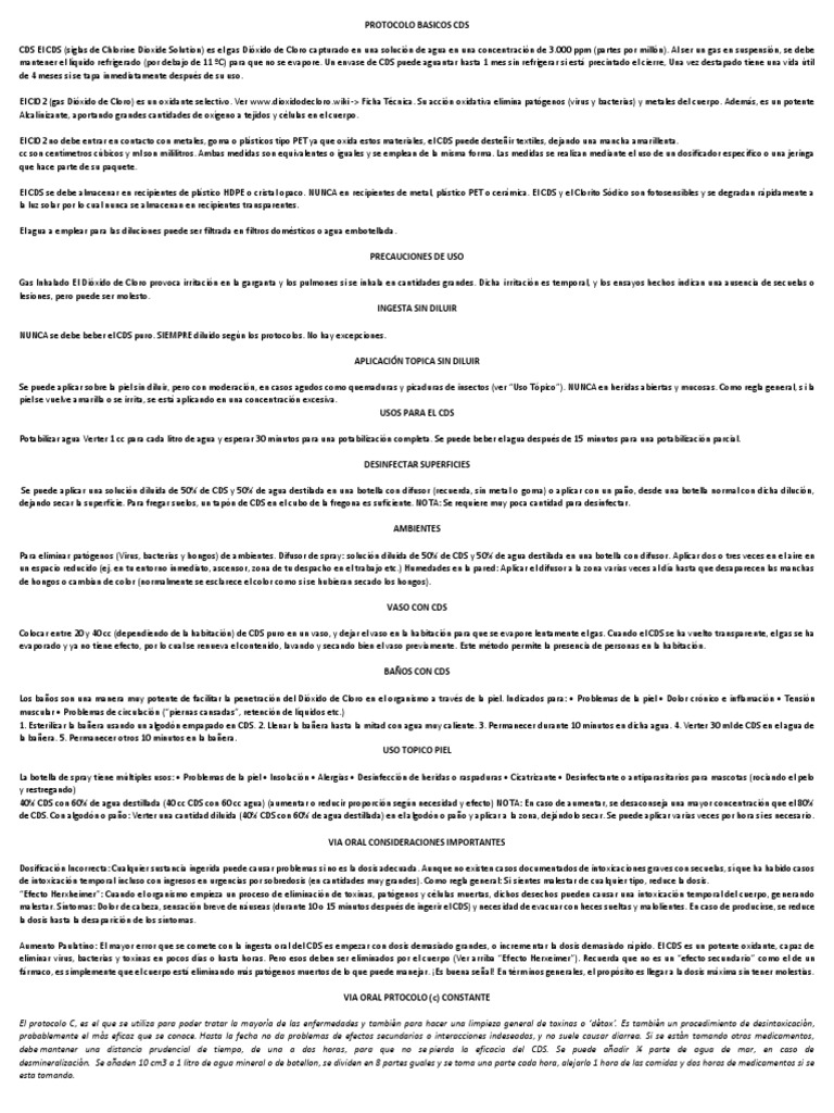 Protocolo Basicos Cds 2 | PDF | Medicamentos con receta | Diarrea