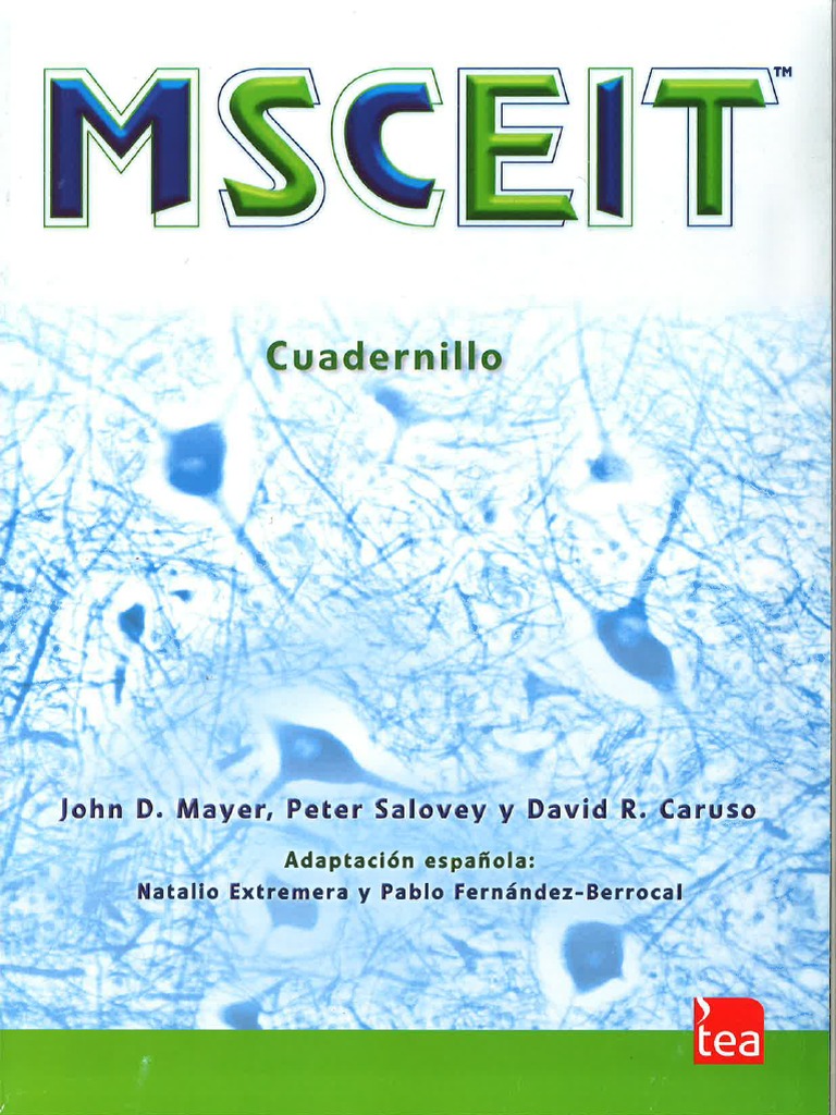 Msceit Cuadernillo | PDF