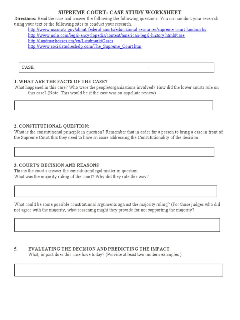 Case Study Supreme Court NOTE CATCHER | PDF