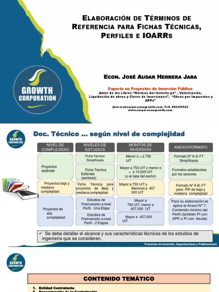 Presentaci N PPT - T Rminos de Referencia para Servicios de Consultor A en General | PDF ...