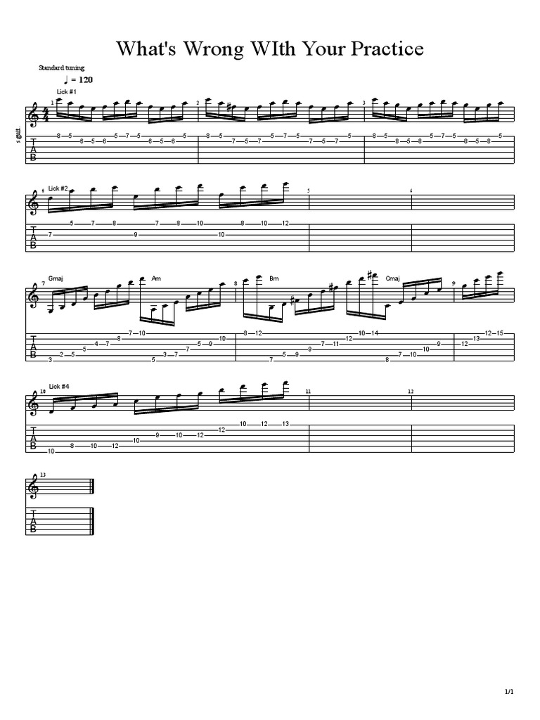 Guitar Practice Improvement Tips | PDF