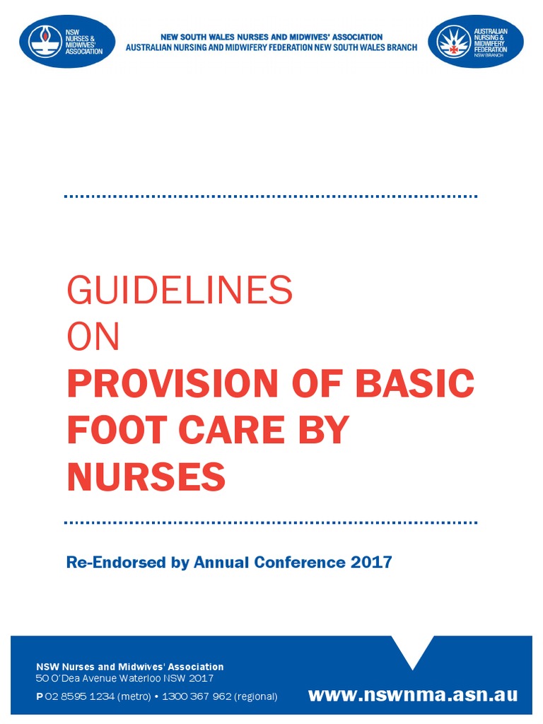 NSWNMA Guidelines On Provision of Basic Foot Care by Nurses | PDF ...