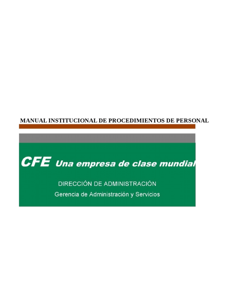 Manual de Personal | PDF | Gestión de recursos humanos | Administración ...
