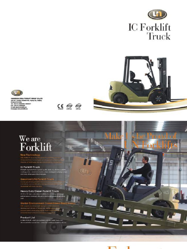 UN IC Forklift Brochure | PDF