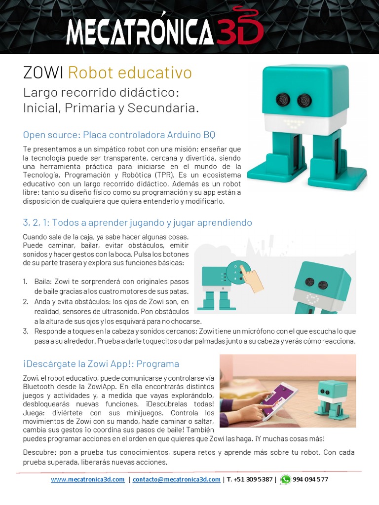 04 Zowi | PDF | Licencia Creative Commons | Robot