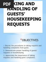 Housekeeping Room Attendant Worksheet | PDF