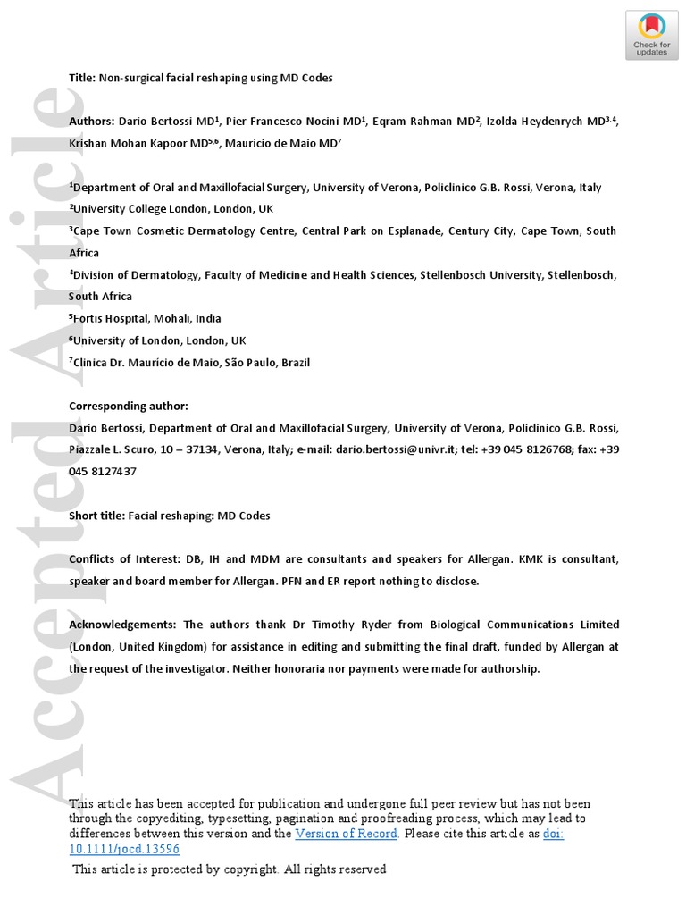 MD Codes | PDF | Botulinum Toxin | Therapy