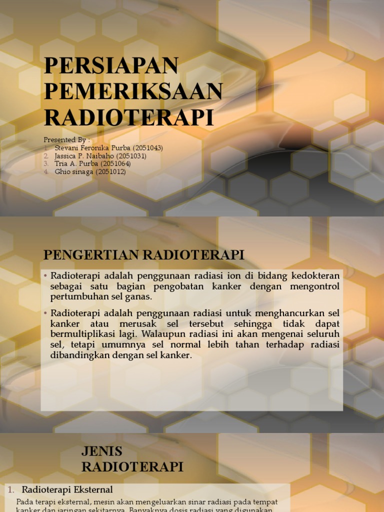 Persiapan Pemeriksaan Radioterapi | PDF