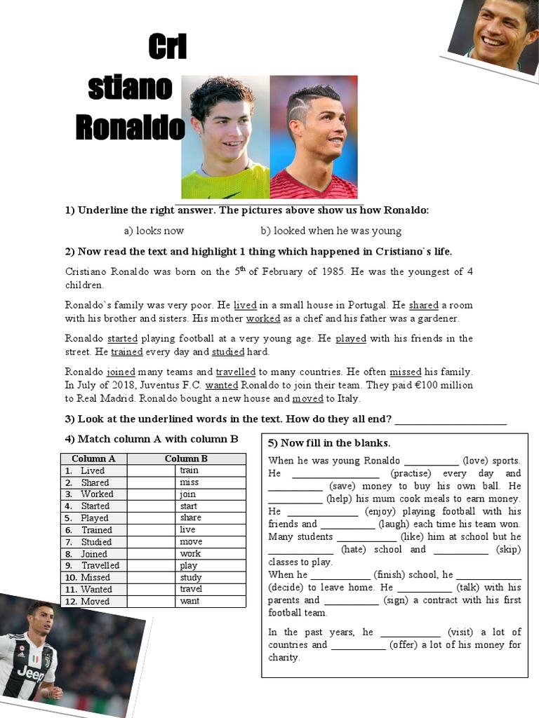 Young Cristiano Ronaldo's Journey | PDF | Association Football ...