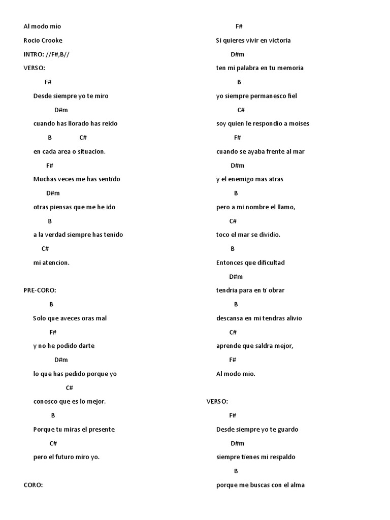 Al Modo Mío - Rocio Crooke | PDF