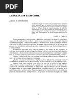 Verthely Cap. 2 Devolución e Informe | PDF | Diagnostico medico | Sicología