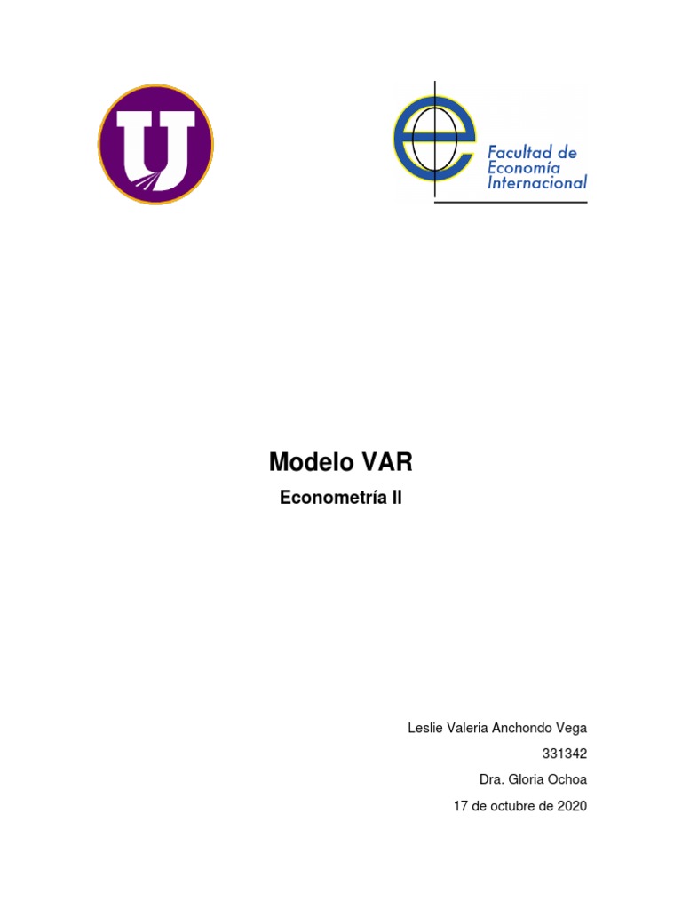 Análisis de Modelo VAR en Econometría | PDF | Ciencias económicas ...
