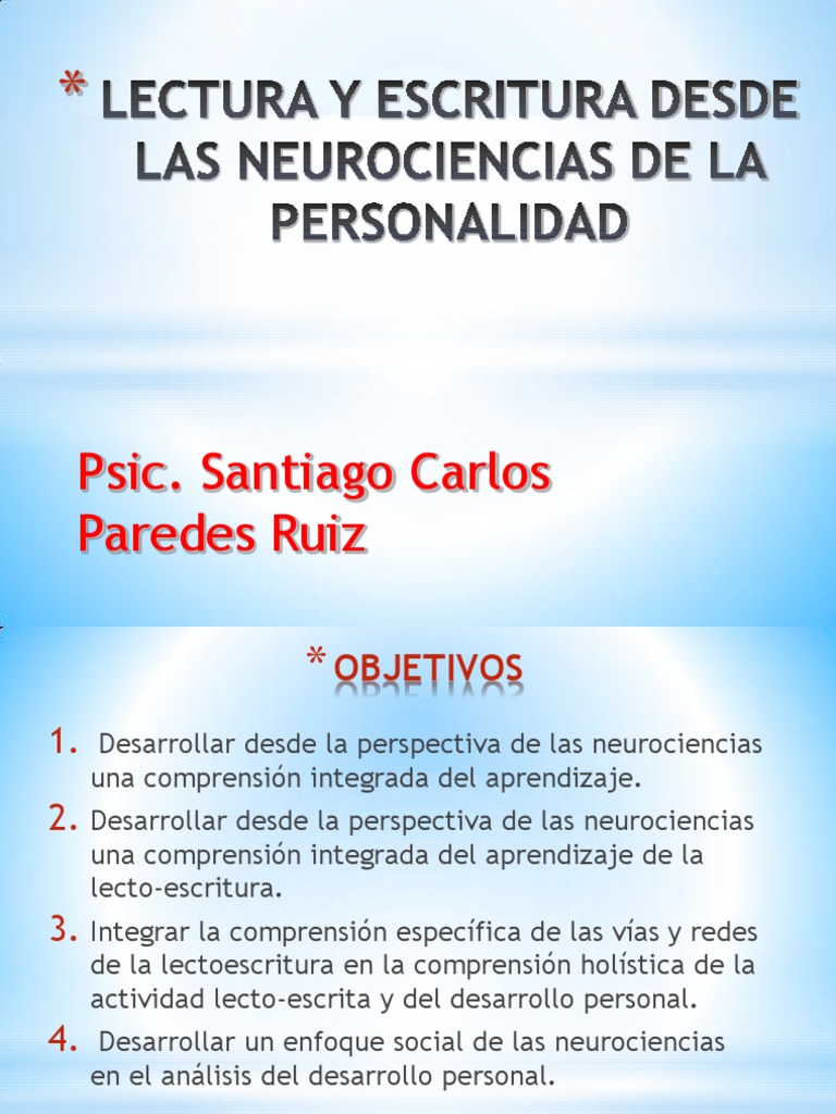 02-Lectura y Escritura Desde Las Neurociencias de La Personalidad-2014 ...
