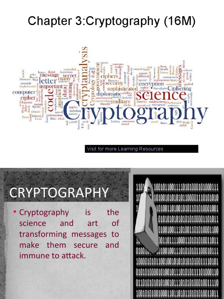 Chapter 3:cryptography (16M) : Visit For More Learning Resources | PDF ...
