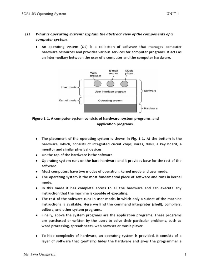 Unit 1 | PDF | Virtual Machine | Operating System